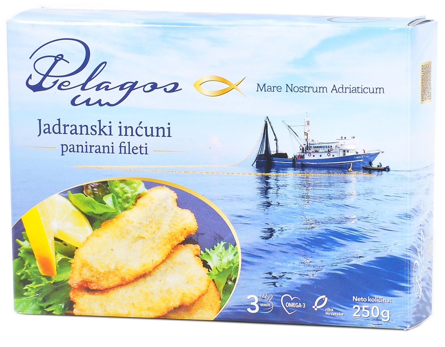 PELAGOS Jadranski inćun panirani fileti 250g - Cjenoteka