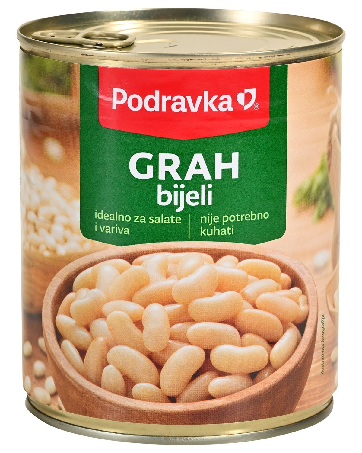 PODRAVKA grah bijeli 800g - Cjenoteka