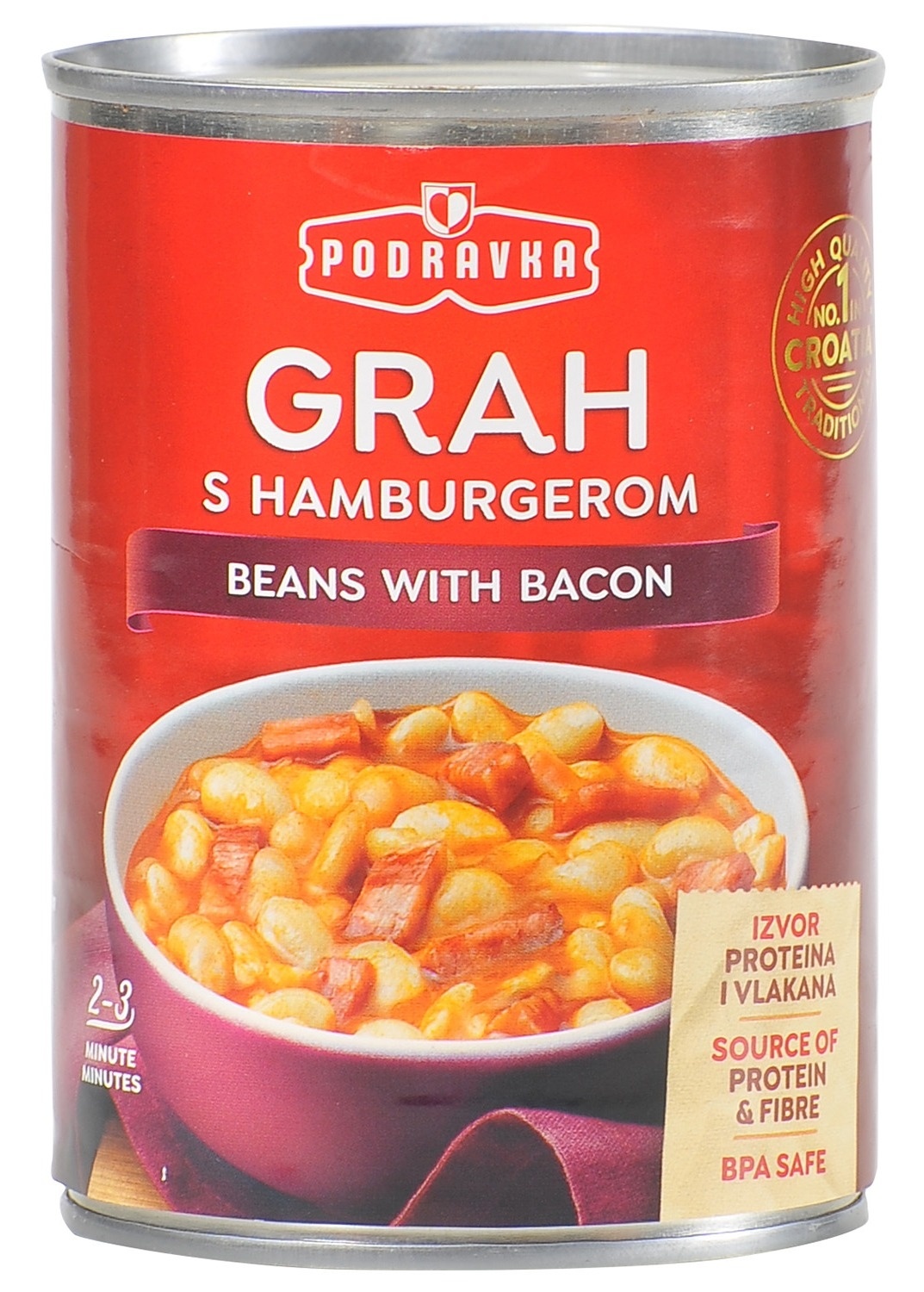 PODRAVKA grah s hamburgerom 400g - Cjenoteka