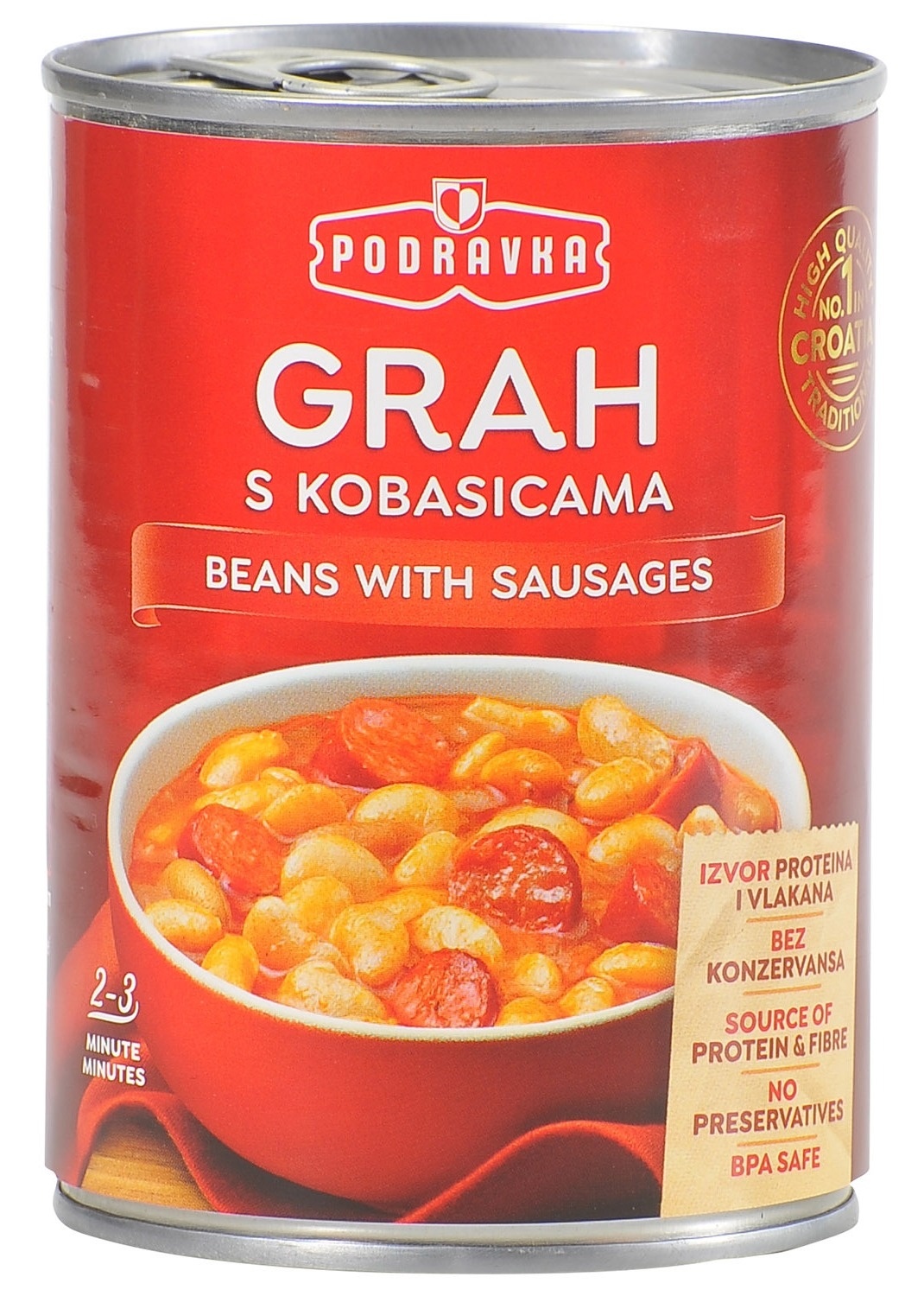 PODRAVKA grah s kobasicama 400g - Cjenoteka
