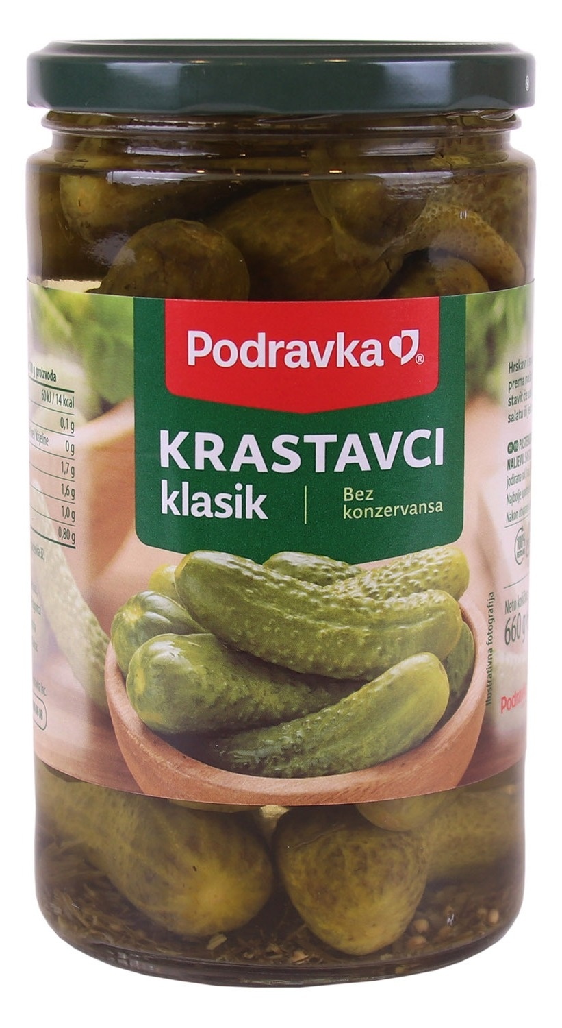 PODRAVKA krastavci klasik 660g - Cjenoteka