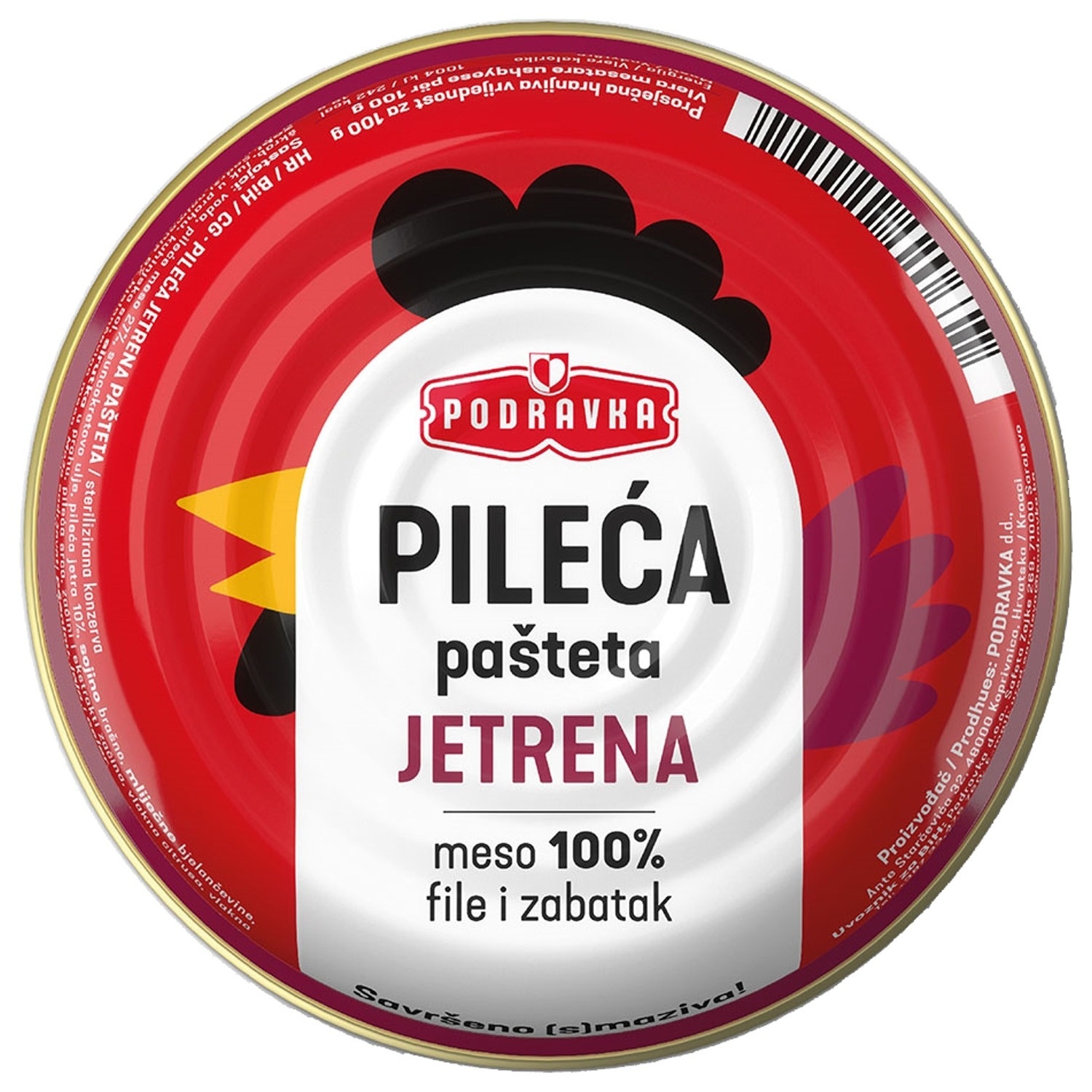 PODRAVKA Pileća pašteta jetrena 95g - Cjenoteka