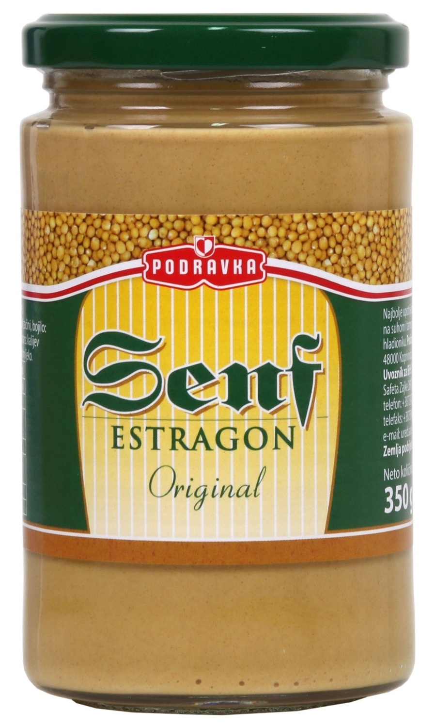 PODRAVKA senf Estragon original 350g - Cjenoteka