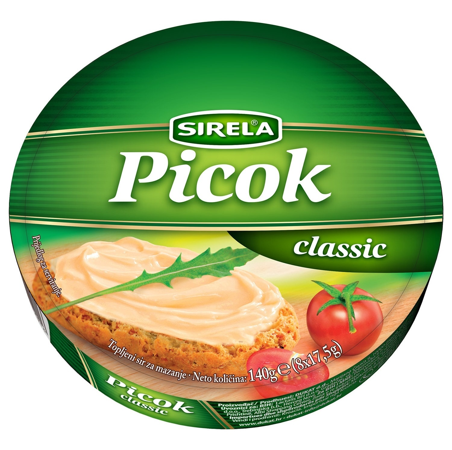 SIRELA Picok classic topljeni sir 140g - Cjenoteka
