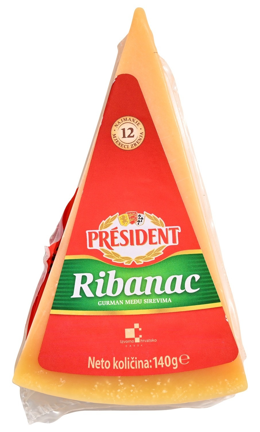 PRESIDENT Ribanac tvrdi sir 140g - Cjenoteka