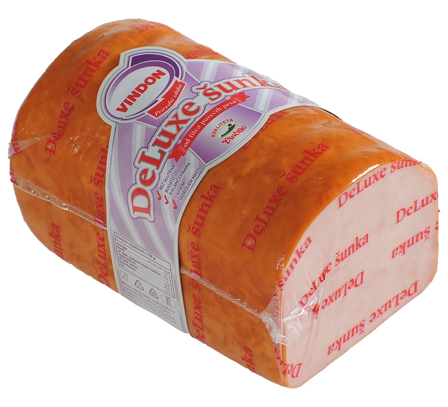 VINDON DeLuxe pureća šunka narezana 1kg - Cjenoteka